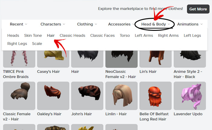 How to Equip Multiple Hairs on Roblox